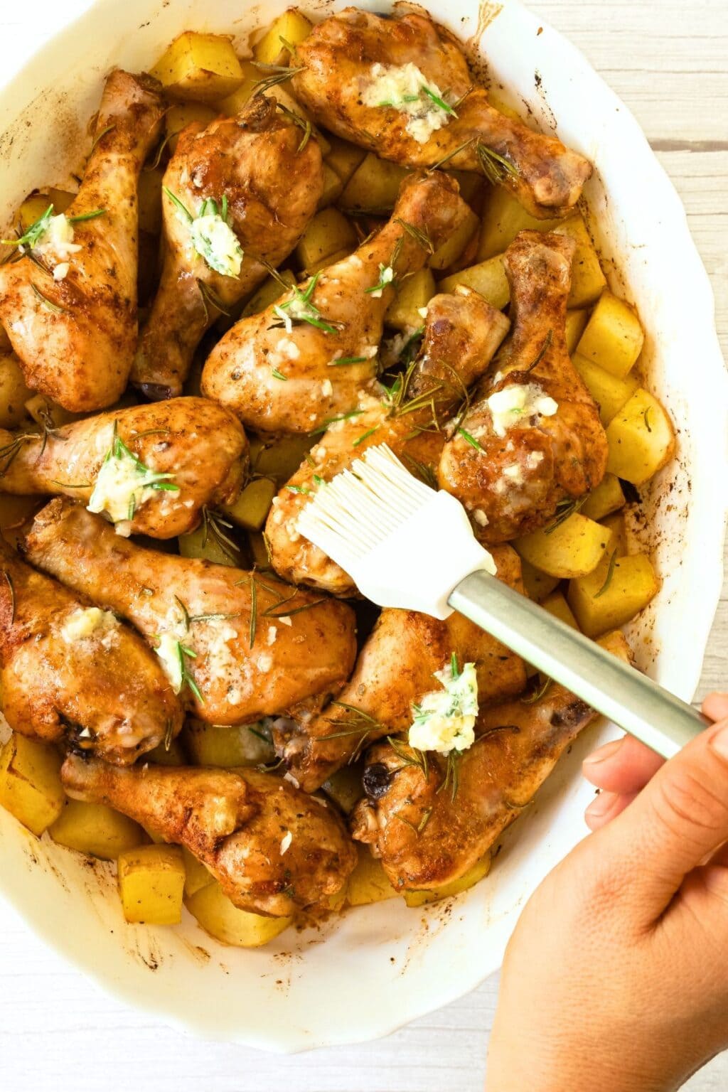 Baked Chicken Legs and Potatoes (Gluten-Free, Dairy-Free) - Dish by Dish