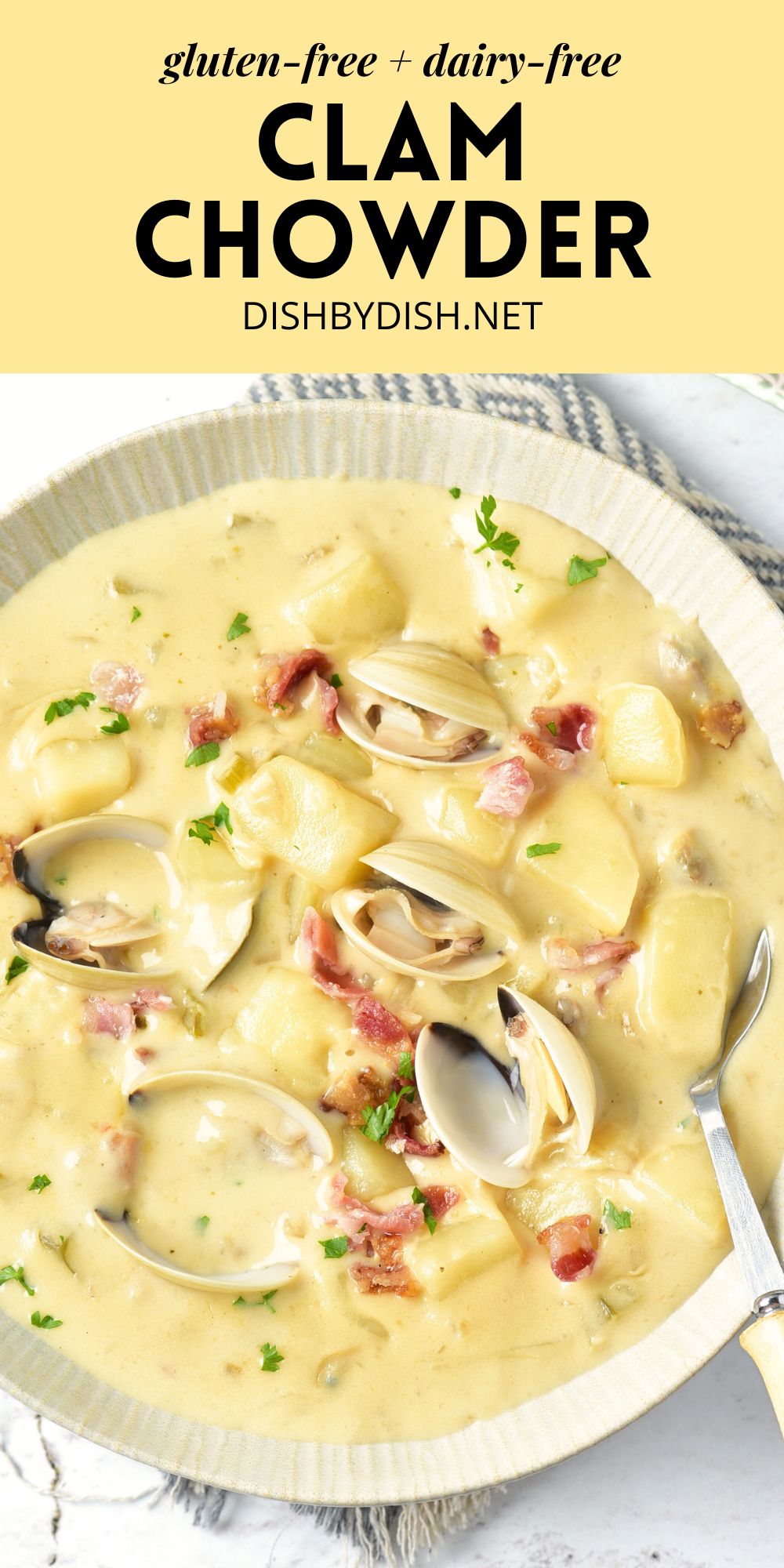 Creamy Gluten-Free Clam Chowder (Dairy-Free) - Dish by Dish