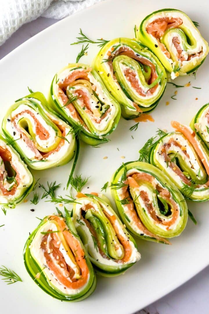 Easy Cucumber Roll Ups - Dish by Dish
