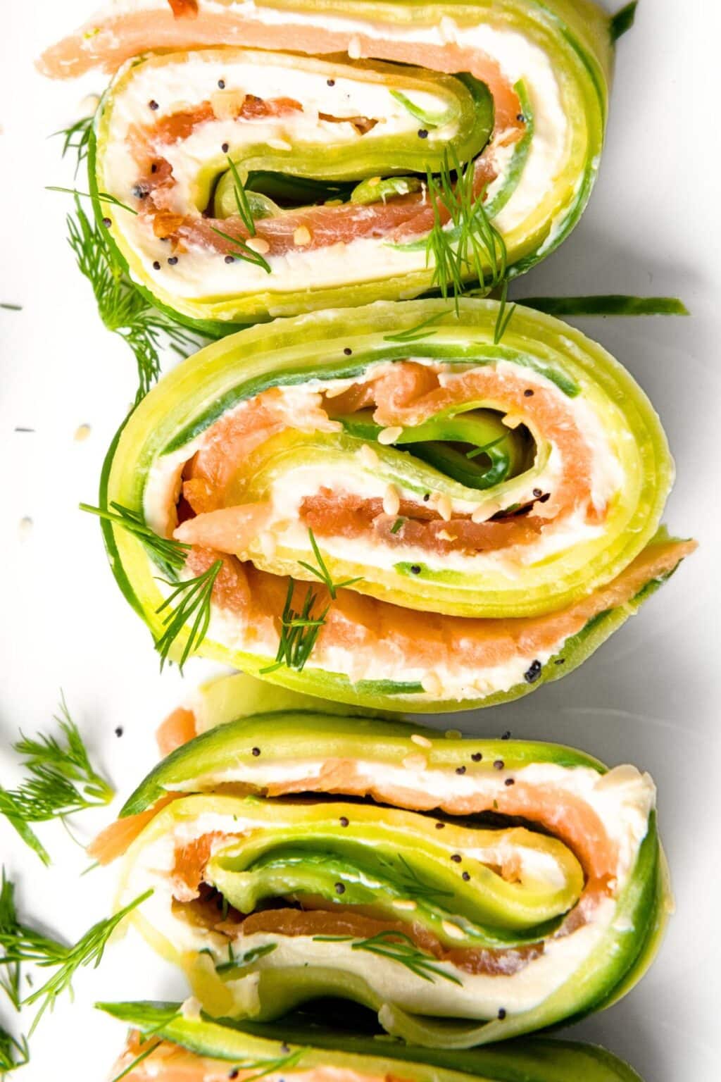 Easy Cucumber Roll Ups - Dish by Dish