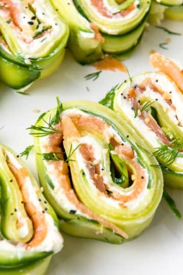 Easy Cucumber Roll Ups - Dish by Dish