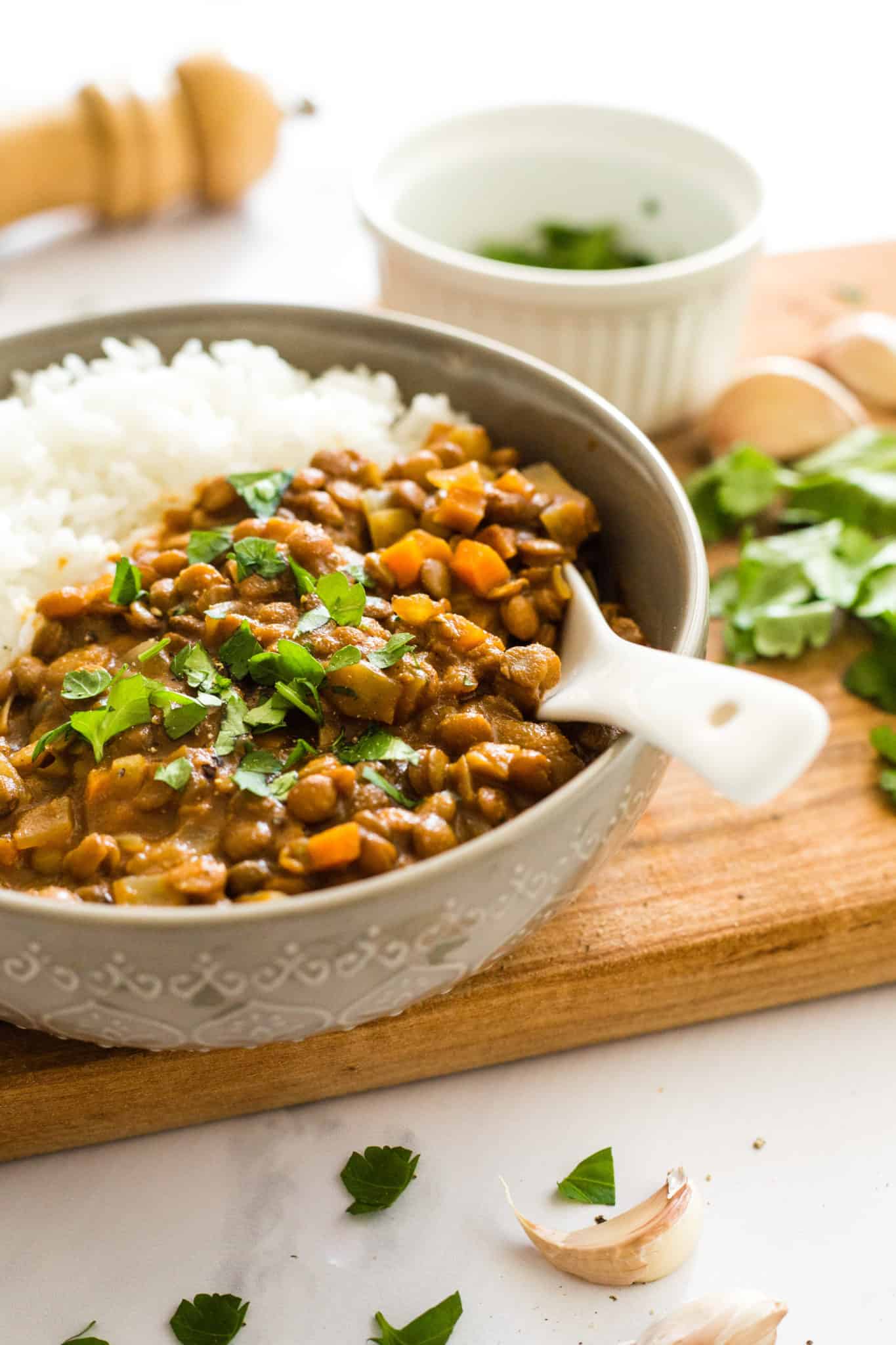 Easy Slow Cooker Lentil Curry (Gluten-Free, Vegan) - Dish by Dish