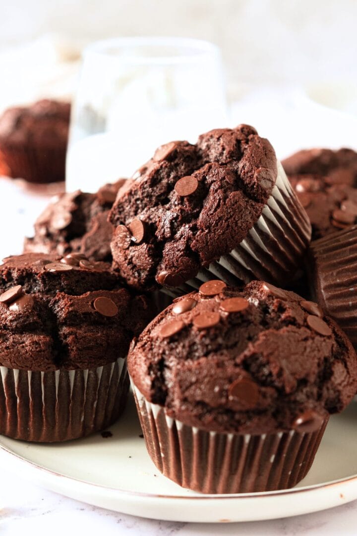 Gluten-Free Double Chocolate Muffins (Dairy-Free Option) - Dish by Dish