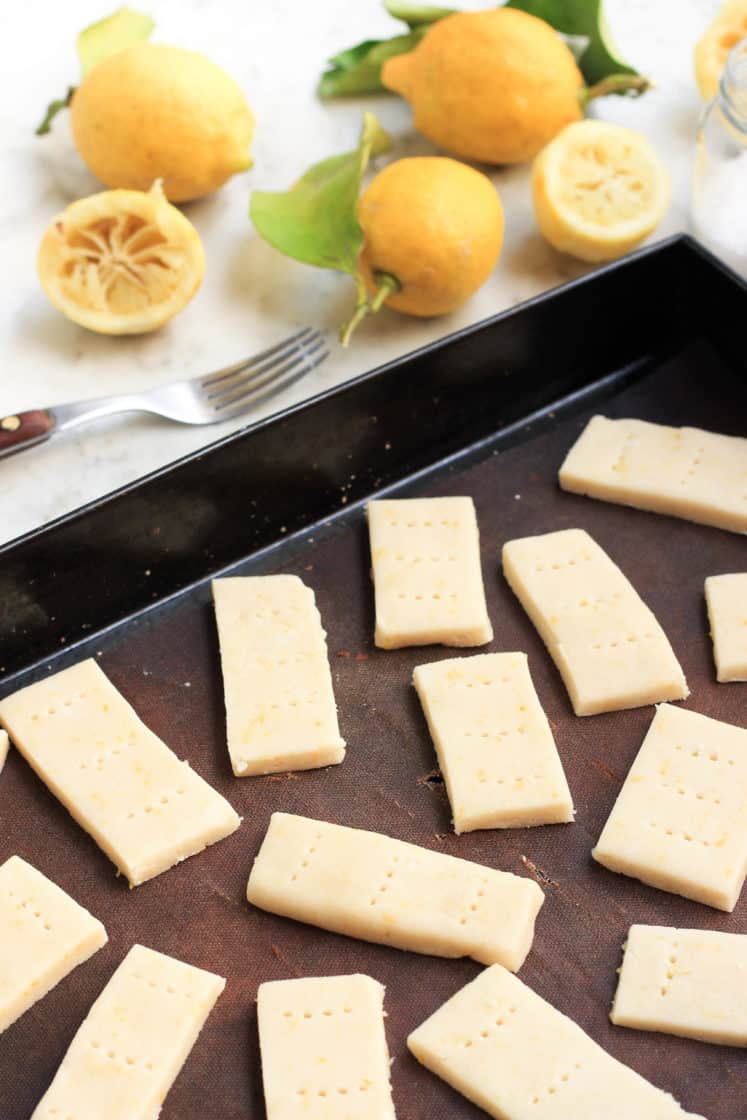 Gluten-free Lemon Shortbread Cookies (Vegan) - Dish by Dish