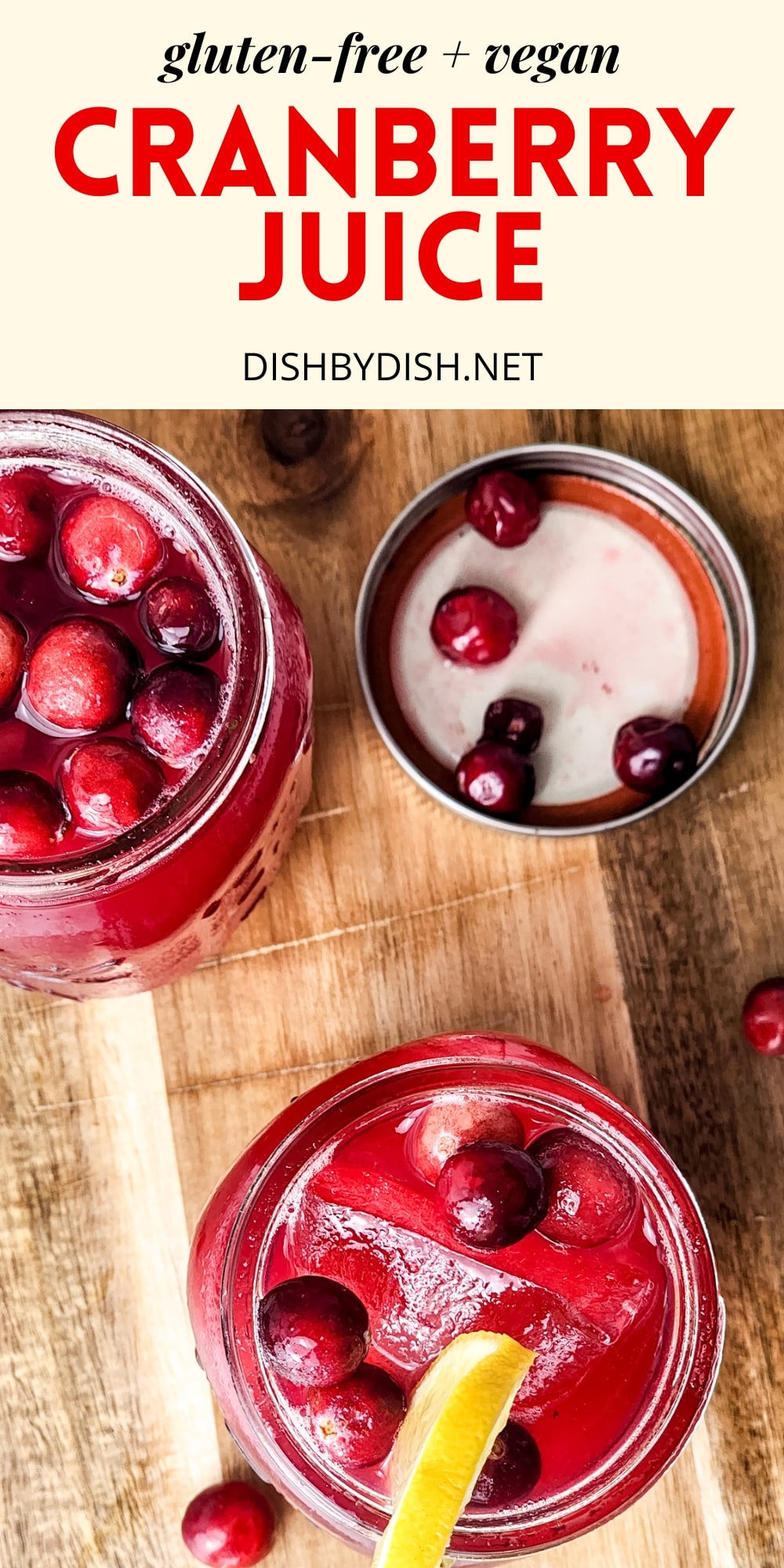 Homemade Cranberry Juice (Gluten-Free, Vegan) - Dish by Dish