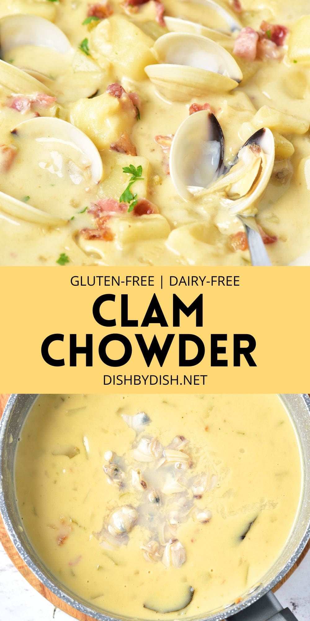 Creamy Gluten-Free Clam Chowder (Dairy-Free) - Dish by Dish