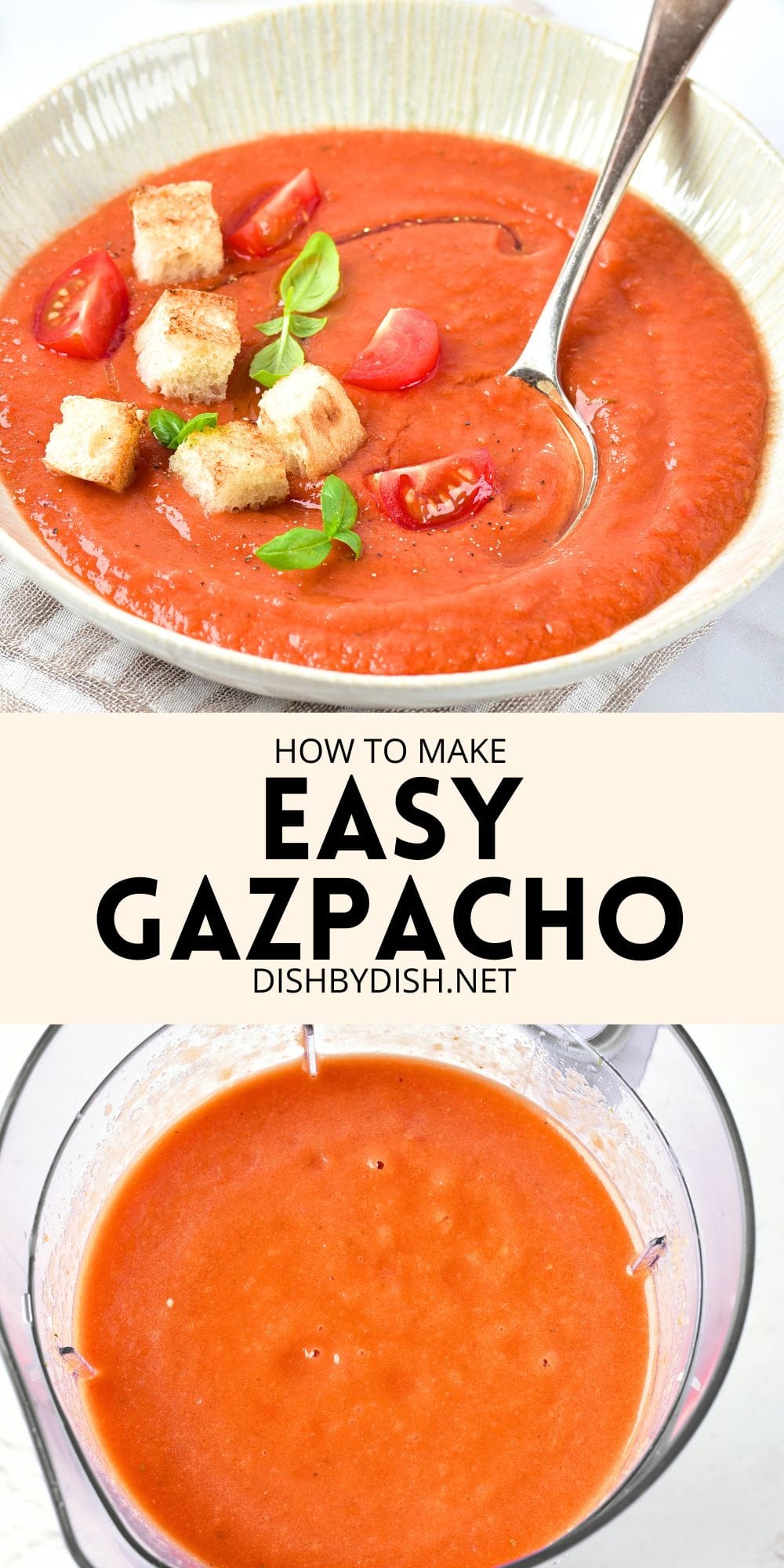 Easy 15-Minute Gazpacho Recipe (Gluten-Free, Vegan) - Dish by Dish
