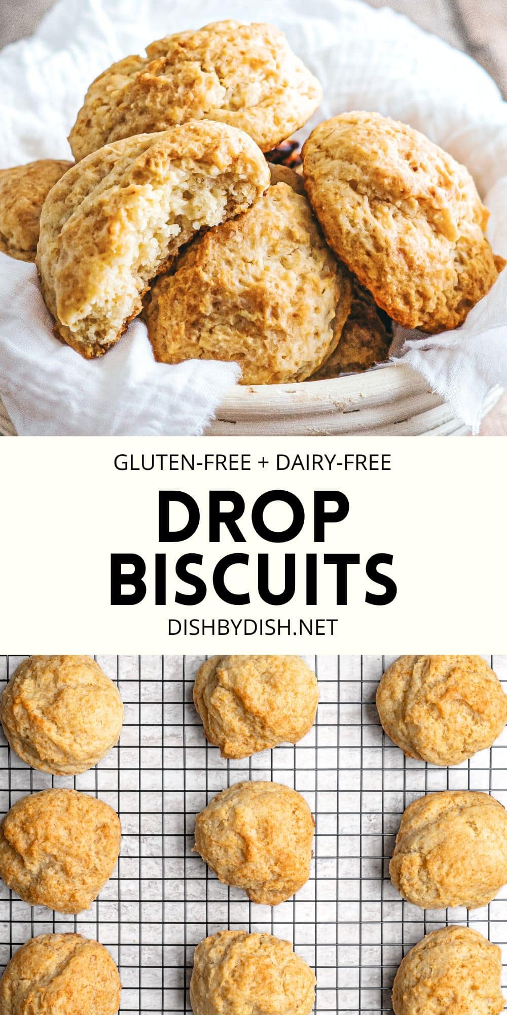 Easy Gluten-Free Drop Biscuits (Dairy-Free) - Dish by Dish