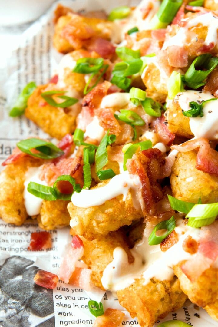 Loaded Tater Tots (Gluten-Free) - Dish by Dish