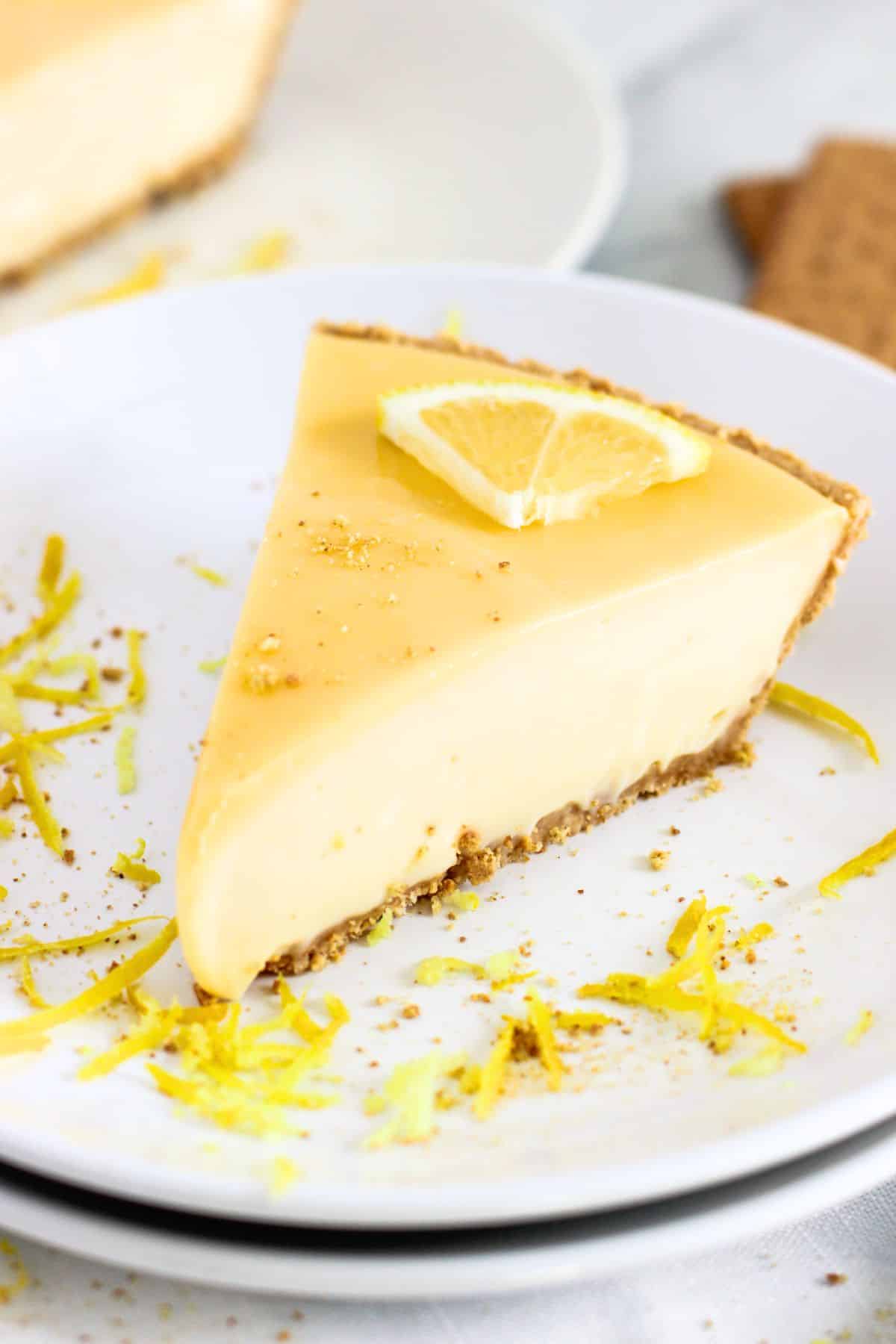 Easy No-Bake Lemon Icebox Pie (Gluten-Free) - Dish by Dish