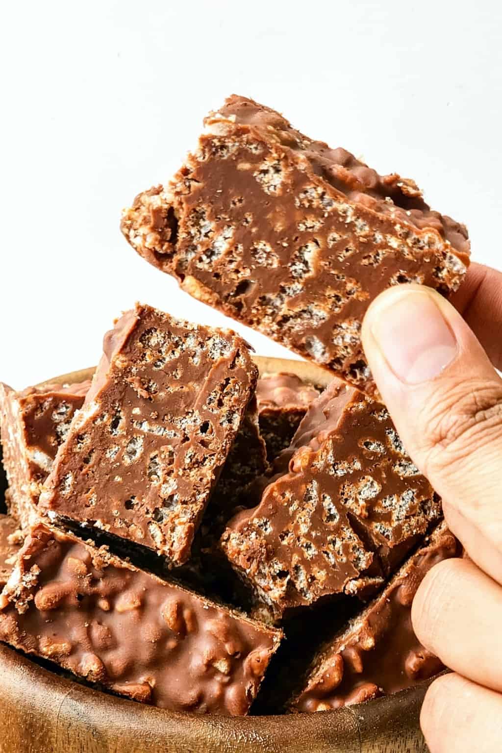 No-Bake Peanut Butter Crunch Bars (Gluten-Free, Vegan) - Dish by Dish