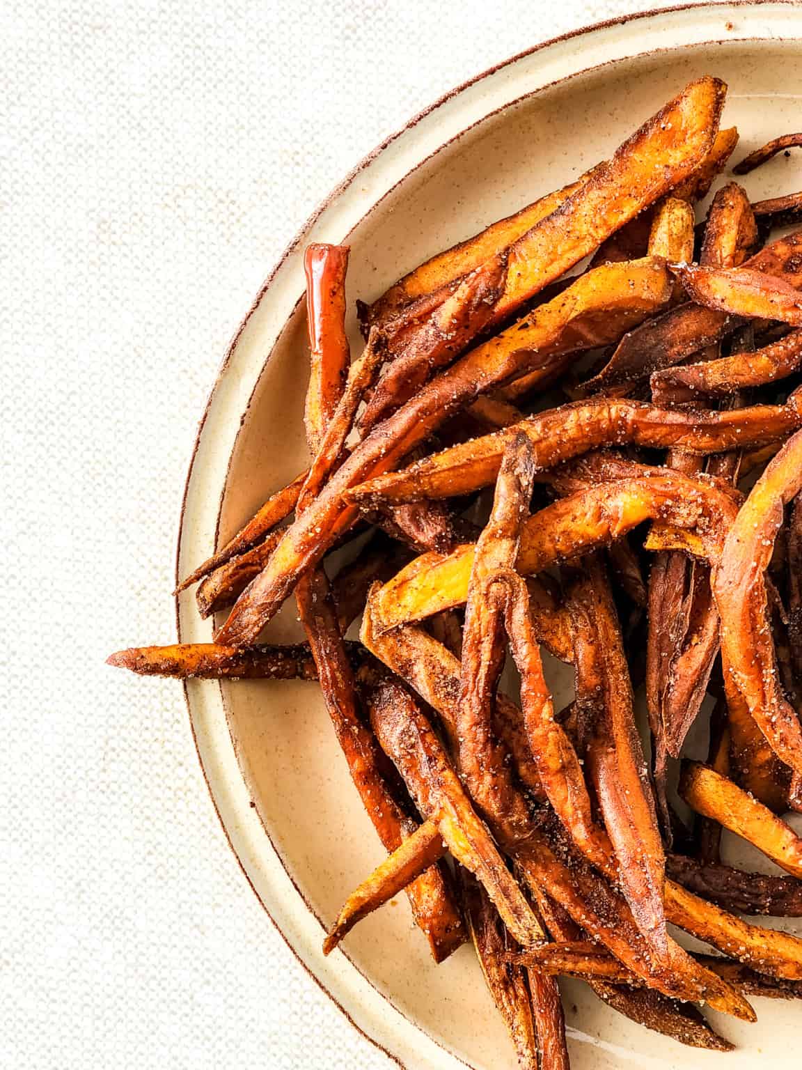 Spicy Cinnamon Sweet Potato Fries (Gluten-Free, Vegan) - Dish by Dish